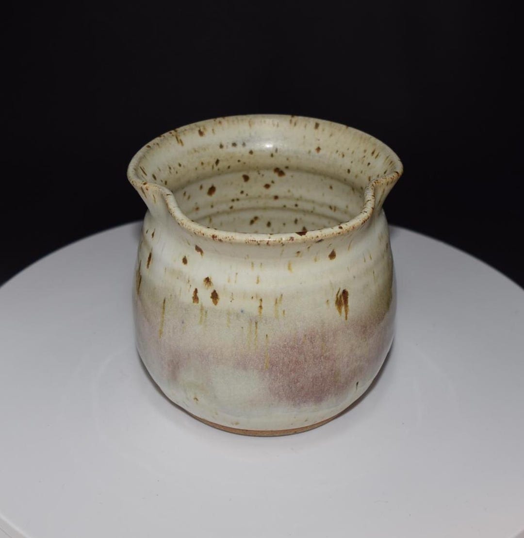 Studio Pottery Beige Ceramic Gravy Container, Wheel Thrown Pottery ...