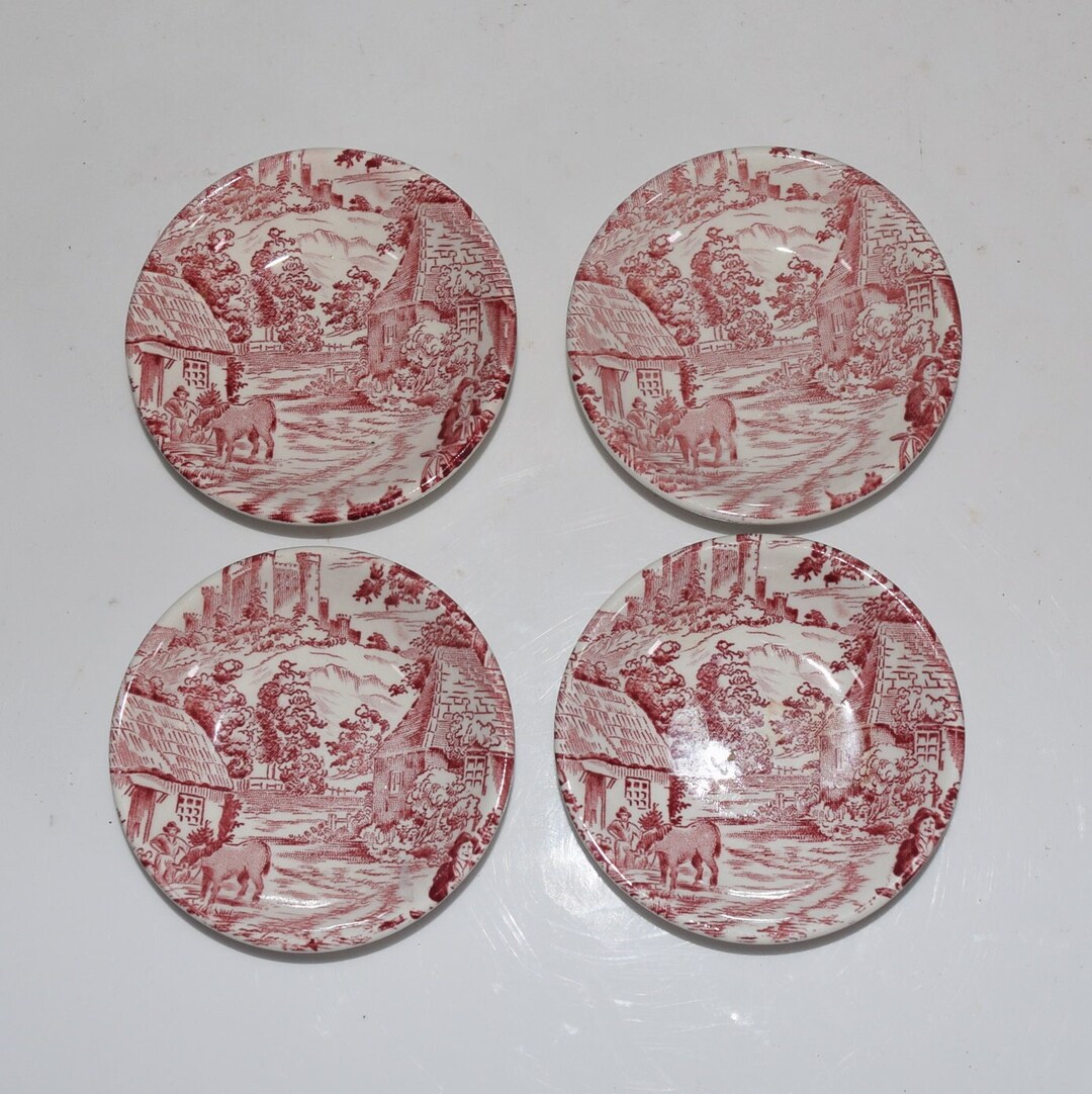 Enoch Wedgwood tunstall LTD Set of 4 Mini Salt Cellar Dishes England ...