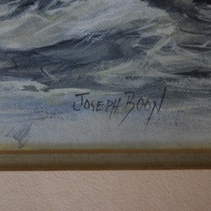 Painting by Joseph Boon Art Seascape Crashing Waves Ocean Rocks Sand ...