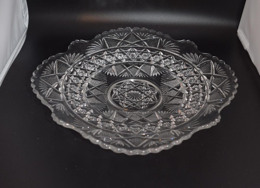 RARE EAPG Tray by Bryce Higbee & Co Ten-pointed Star Circa 1907 Clear ...