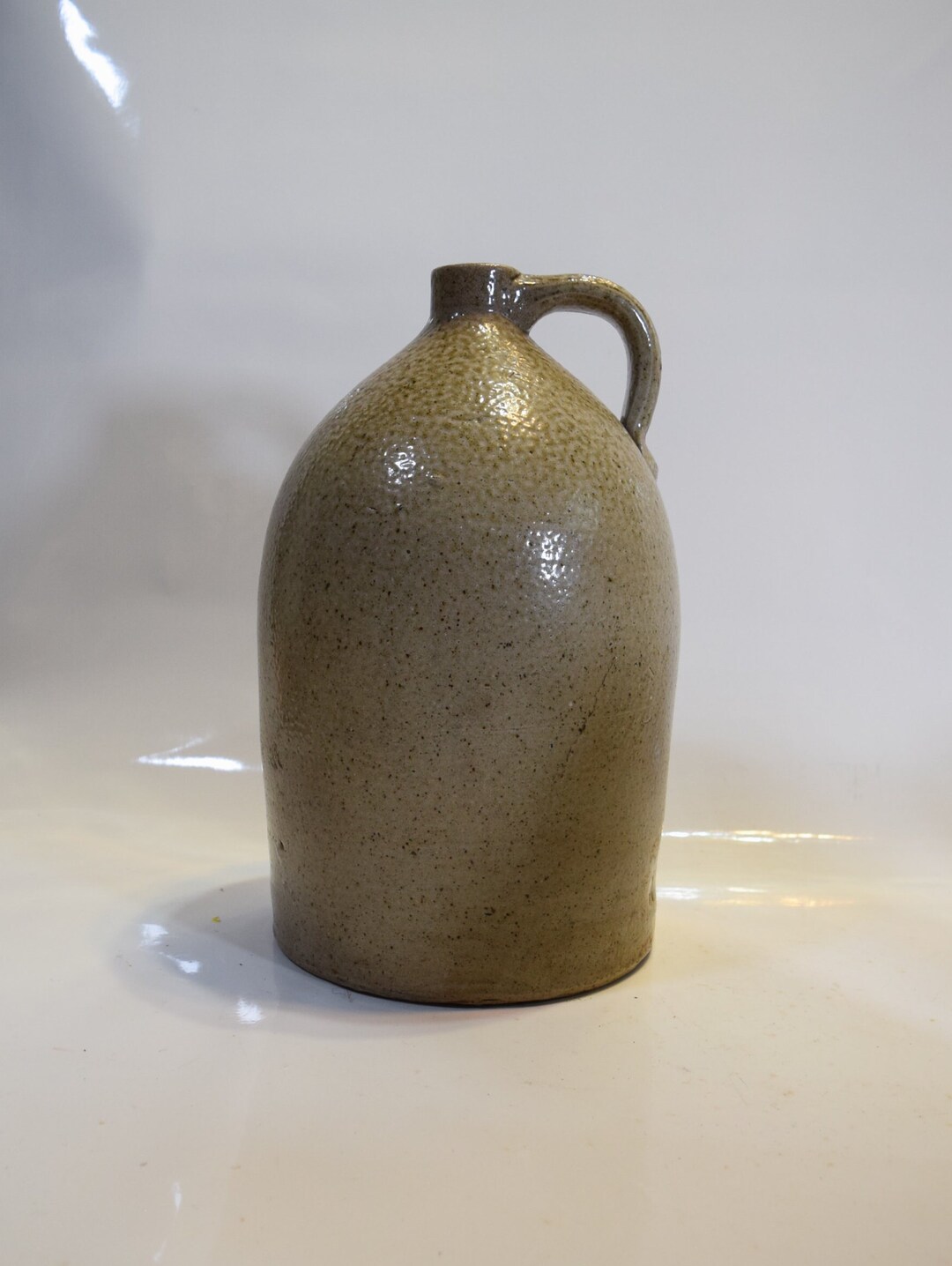 Stoneware Jug Antique Primitive Stoneware Country Farm Whiskey Jug With ...