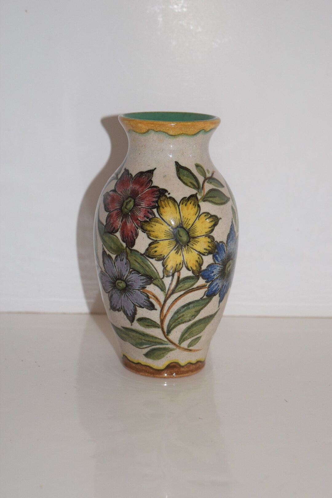 Authentic Signed GOUDA Royal Pottery From the Miso Collection Floral ...
