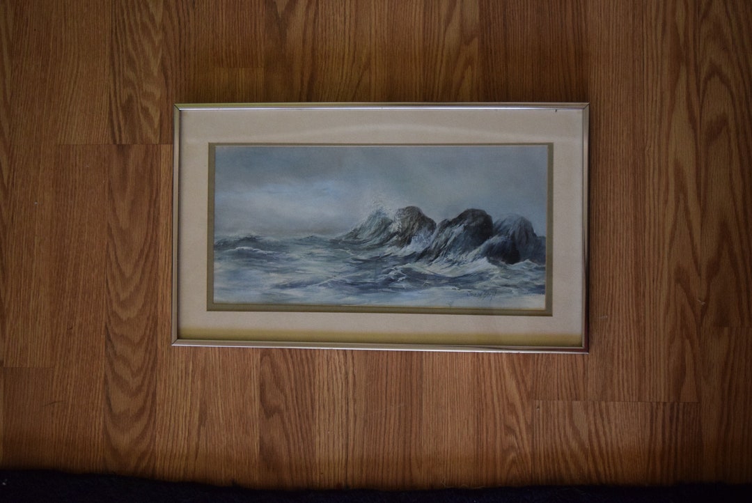 Painting by Joseph Boon Art Seascape Crashing Waves Ocean Rocks Sand ...