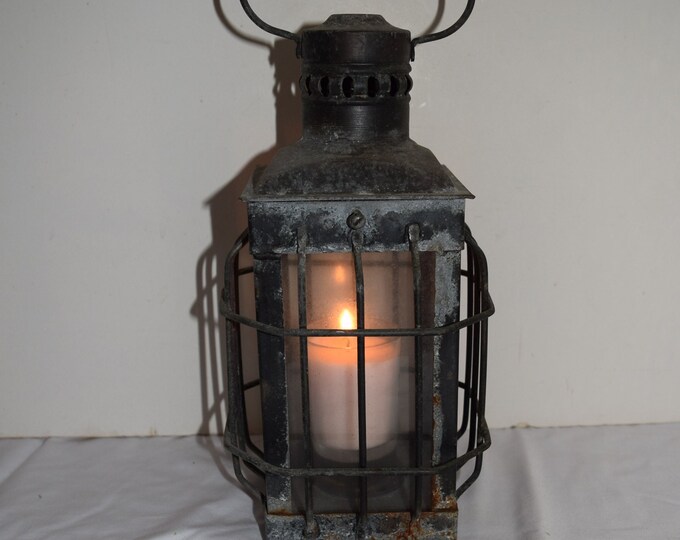 Clipper Ship Brass Hanging Oil Lamp Brass Nautical Brass & Glass ...