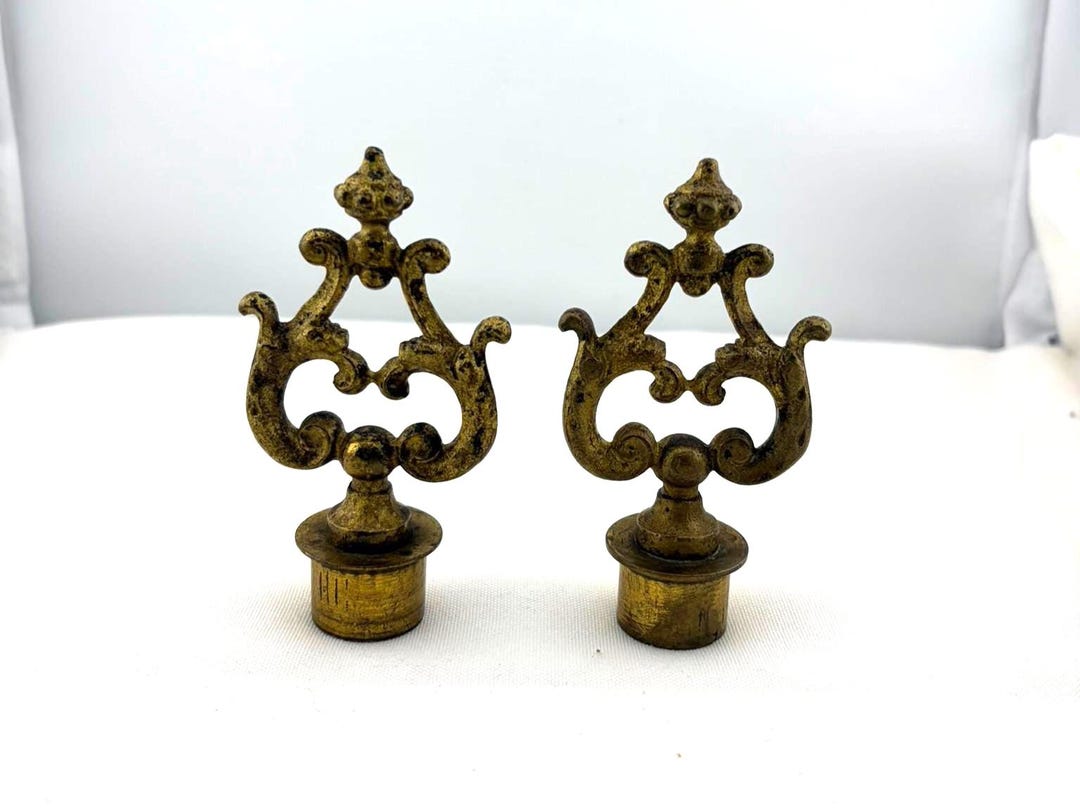 Brass Traditional Scroll Finial Solid Brass Finial for Lamp Shade ...