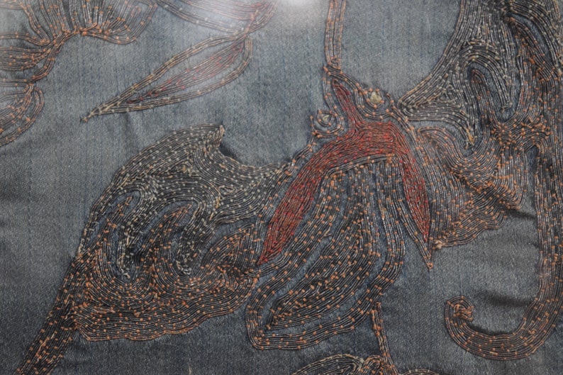 Art Qing Dynasty Embroidery of Forbidden Stitch Couching 18th or 19th ...