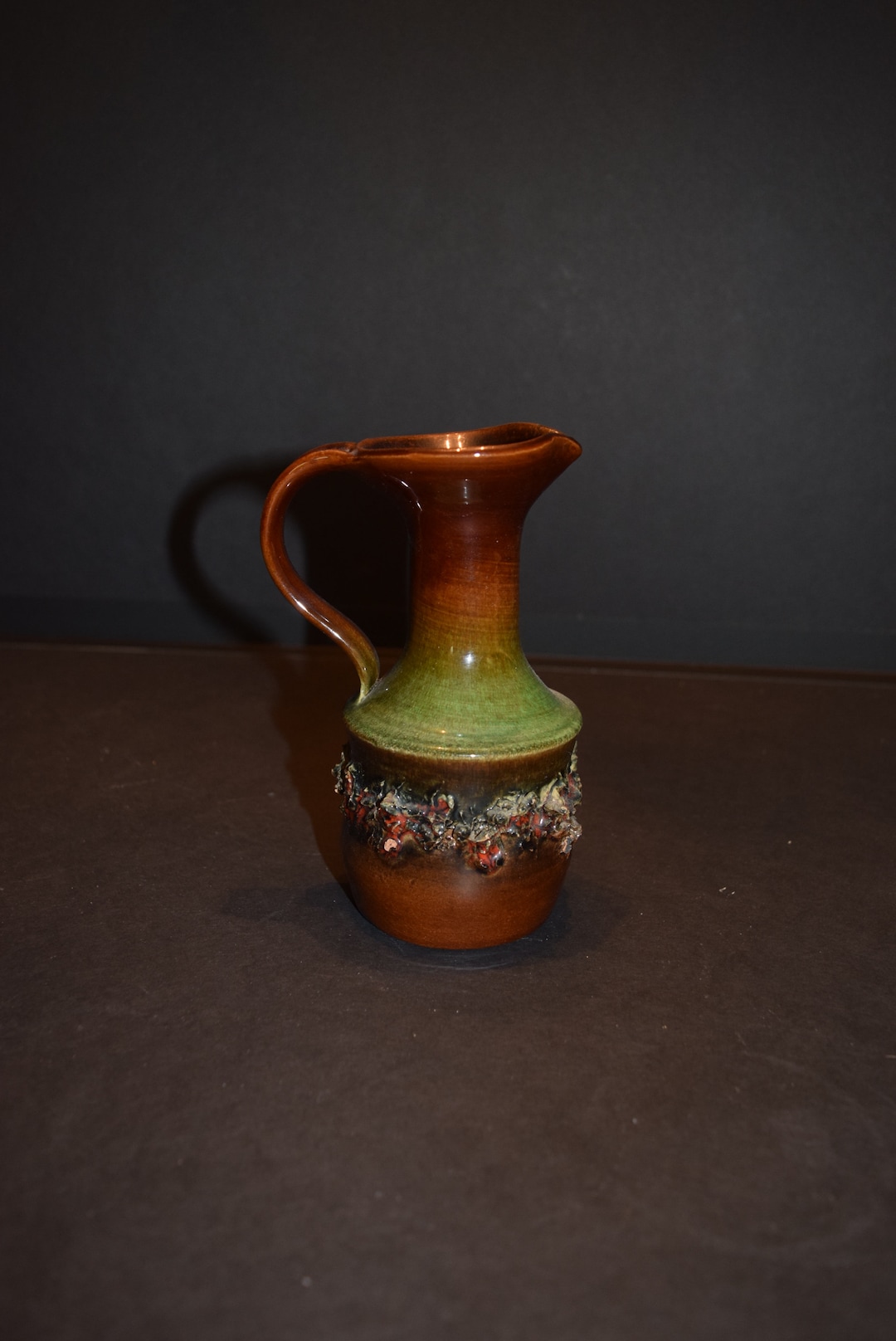 Art Pottery of Funi Island Lava Pottery Pitcher Made in Iceland, Crater ...