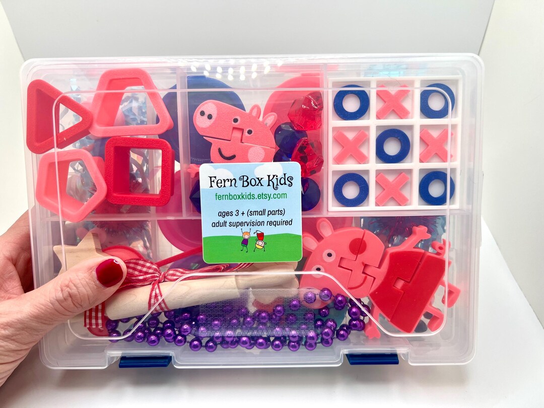 Peppa Pig Sensory Busy Box: Travel Toy With Dough & Figures - Etsy