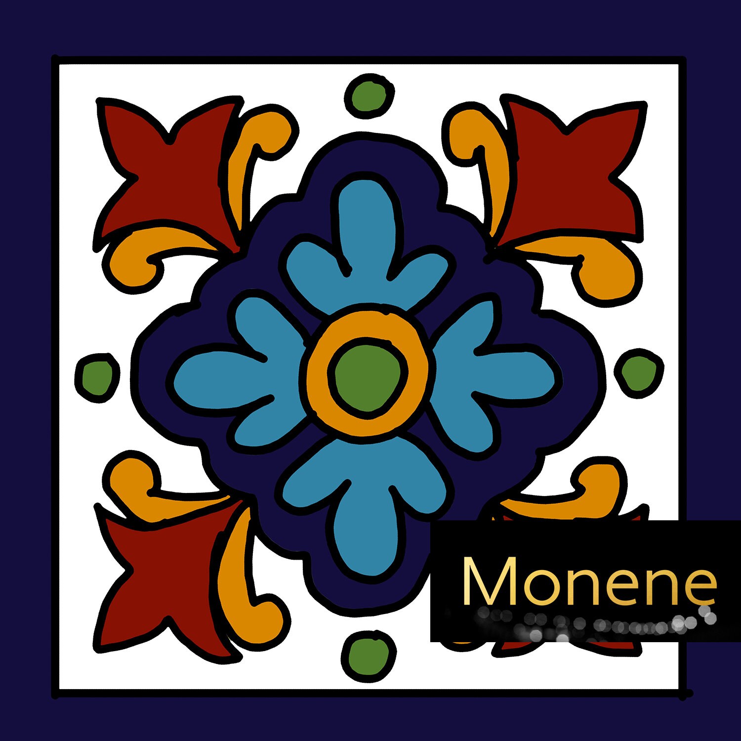 12 Talavera Tile Digital Download, Spanish Tile Scrapbook Paper ...