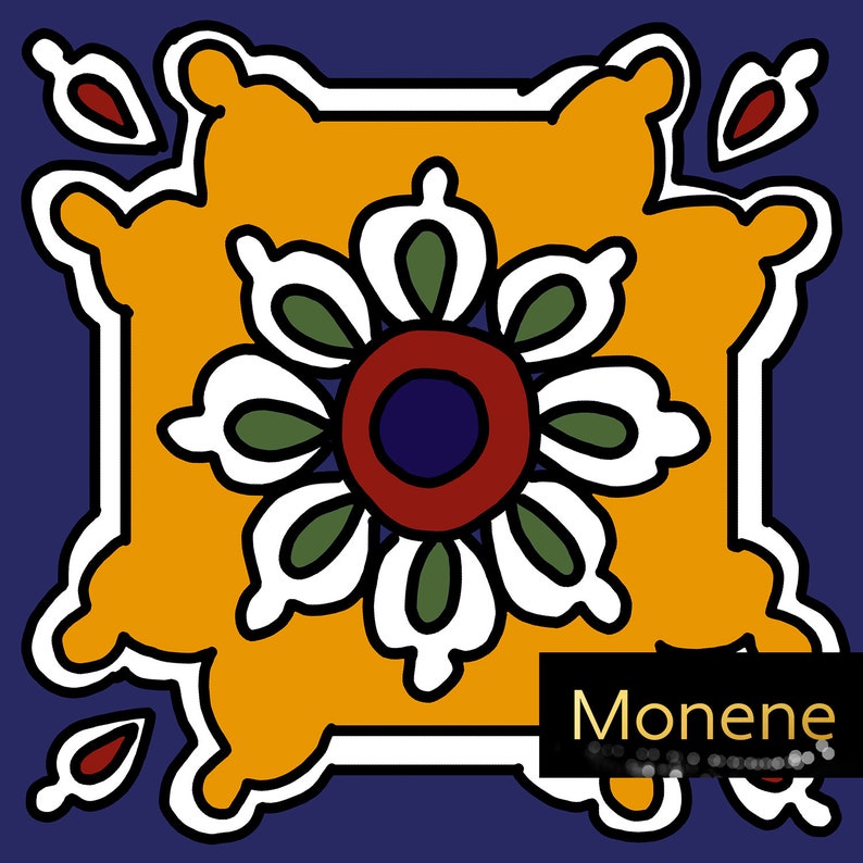 12 Talavera Tile Digital Download, Spanish Tile Scrapbook Paper ...