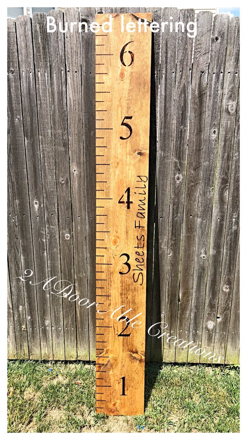 6 foot growth chart ruler | Etsy
