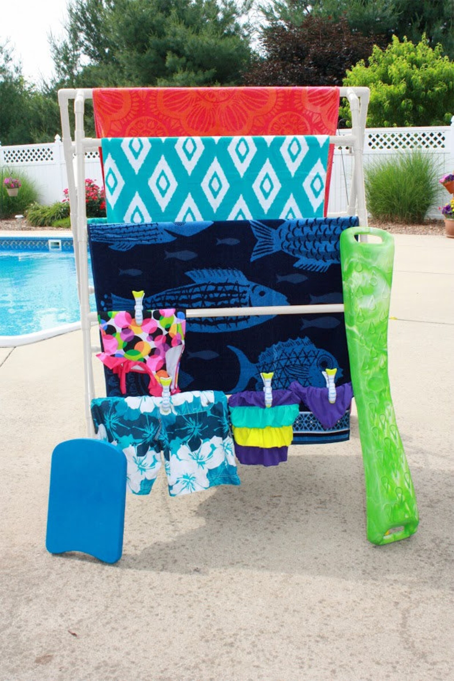 Outdoor Beach Towel Rack - Etsy