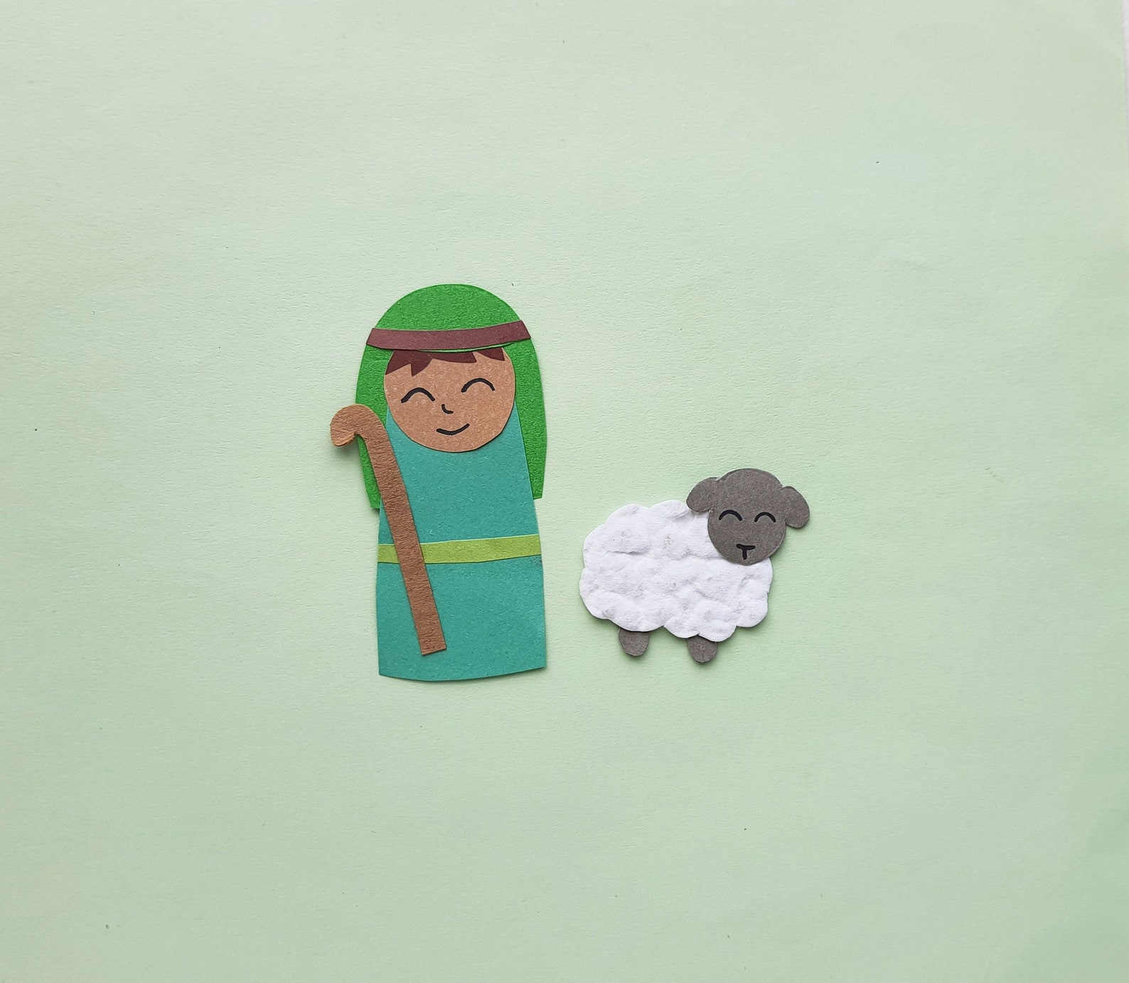 DIY Nativity Scene Paper Craft With PDF Template and Instructions - Etsy