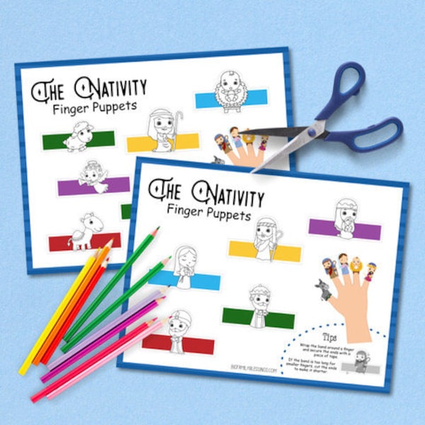 Paper Finger Puppets - Etsy