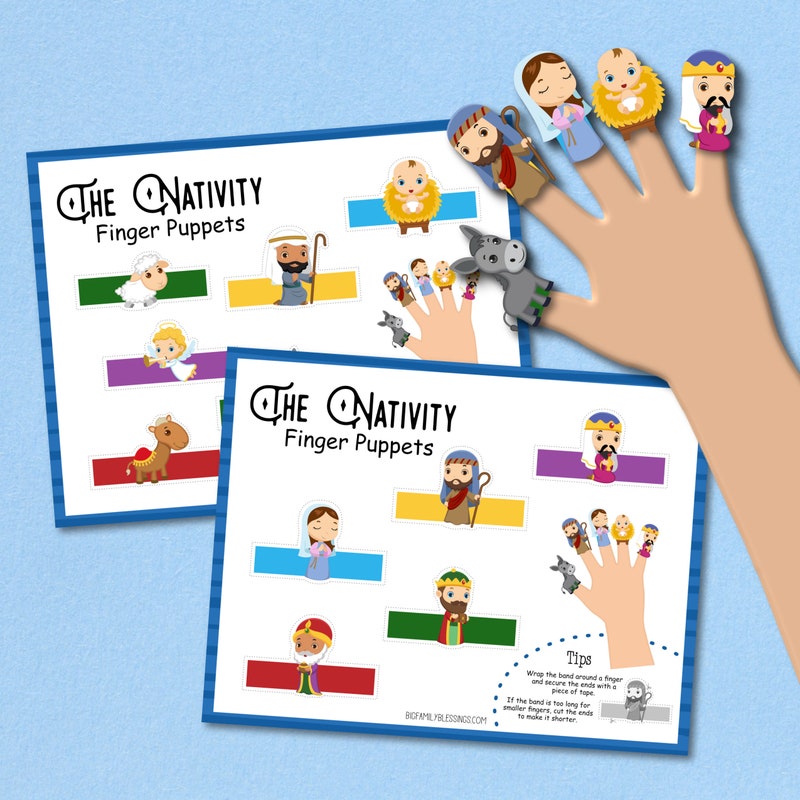 Paper Finger Puppets - Etsy