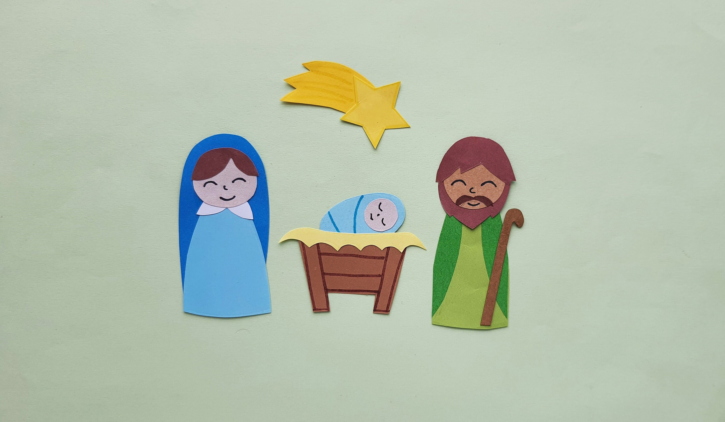 DIY Nativity Scene Paper Craft With PDF Template and Instructions - Etsy