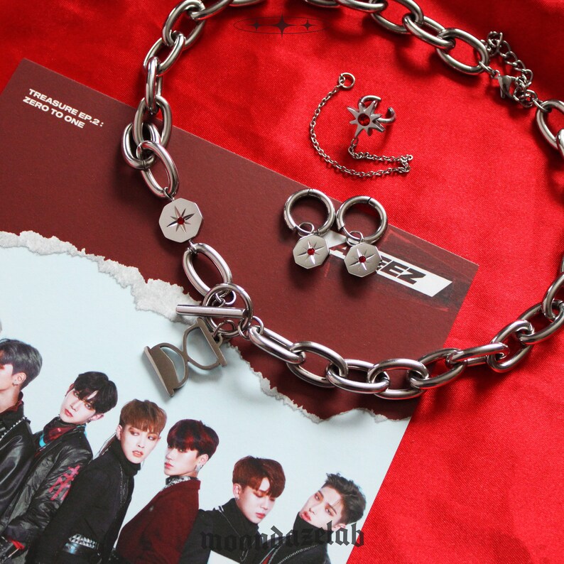 Pre-order ATEEZ Cromer & Compass Jewelry Set / Kpop Jewelry - Etsy