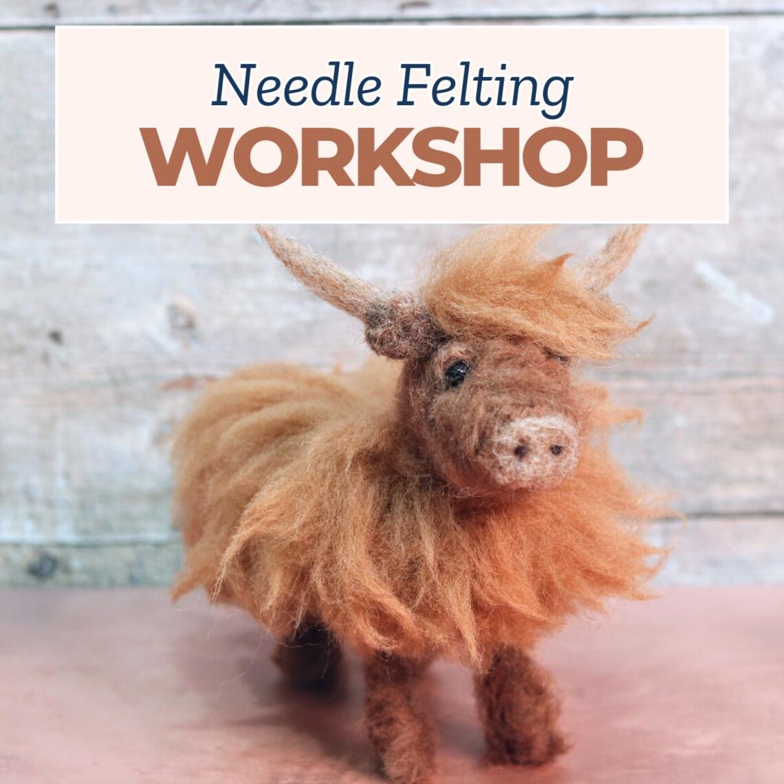Needle Felt a Highland Cow Workshop - Pattern Download + 5 Video ...