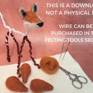 Needle Felted Fox/dog Wire Armature Template (digital Download) - Etsy