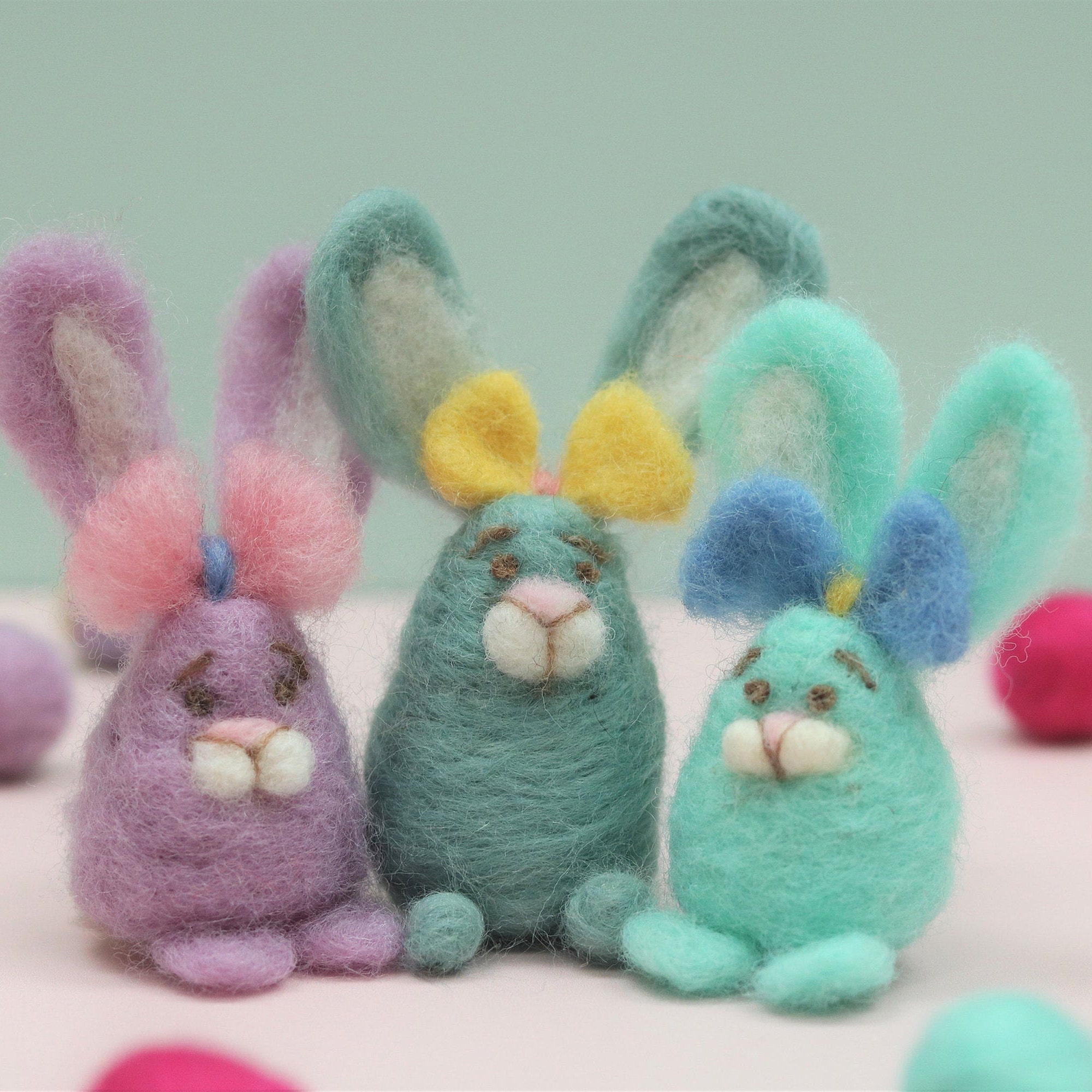 Easter Bunny Needle Felting Pattern Plus Video Tutorial for - Etsy UK