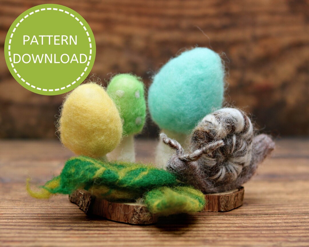 PDF Needle Felting Pattern - Printable Download for 'forest Floor ...