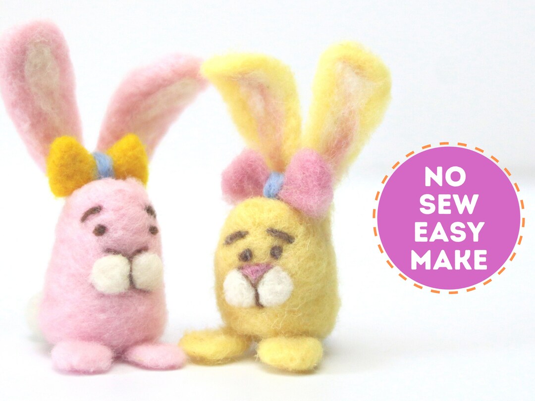 Easter Bunny Needle Felting Pattern Download Plus Online Video Tutorial ...