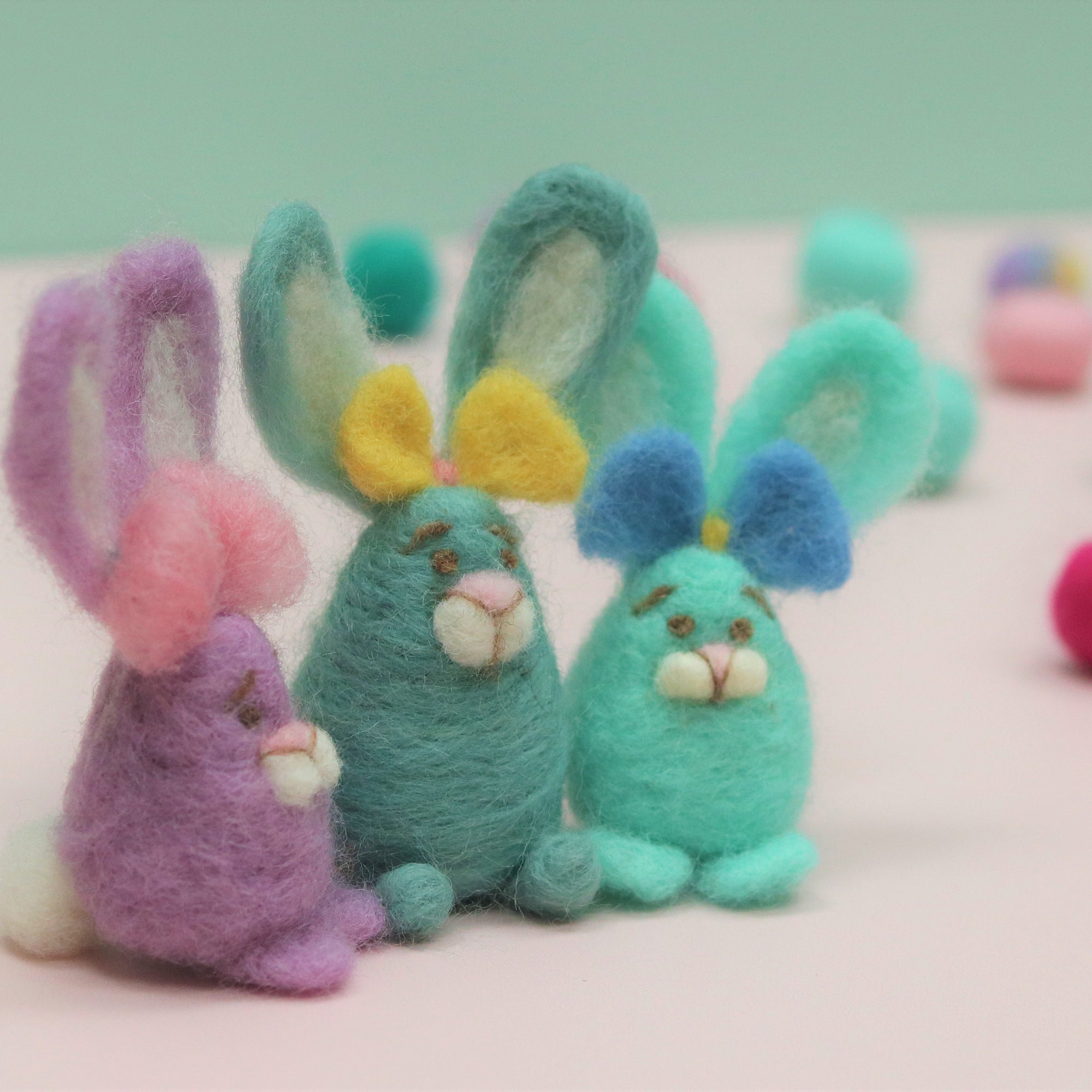 Easter Bunny Needle Felting Pattern Plus Video Tutorial for - Etsy UK