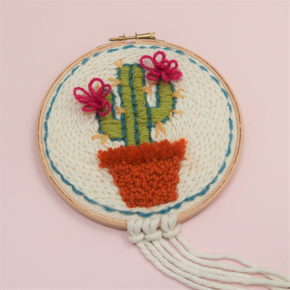 Cactus Punch Needle Pattern for Beginners (PDF Download) - Etsy UK
