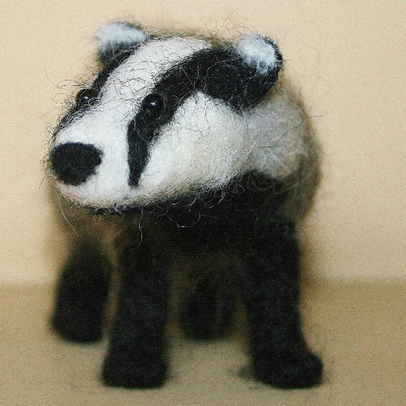 Badger Needle Felting PDF Pattern Plus Video Tutorials - Etsy UK