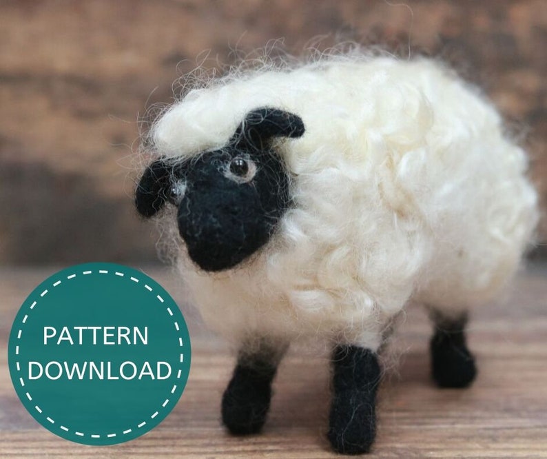 Sheep Needle Felting Pattern: Beginner Friendly, Video Tutorial (PDF ...