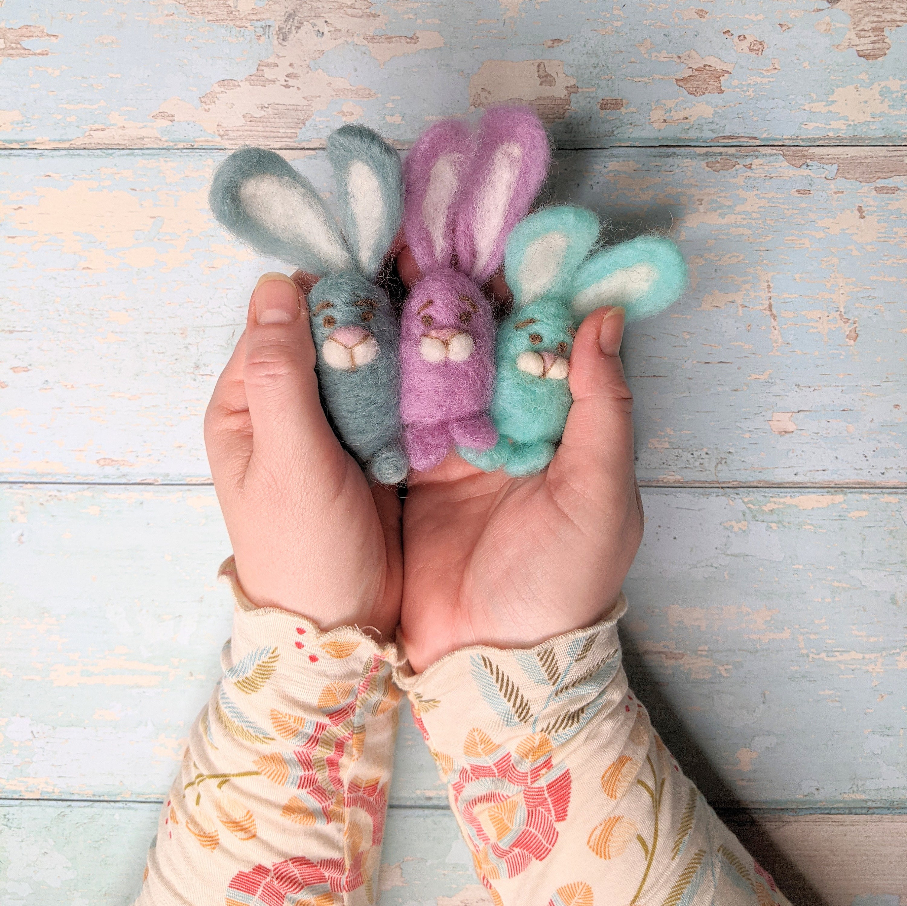 Easter Bunny Needle Felting Pattern Plus Video Tutorial for - Etsy UK