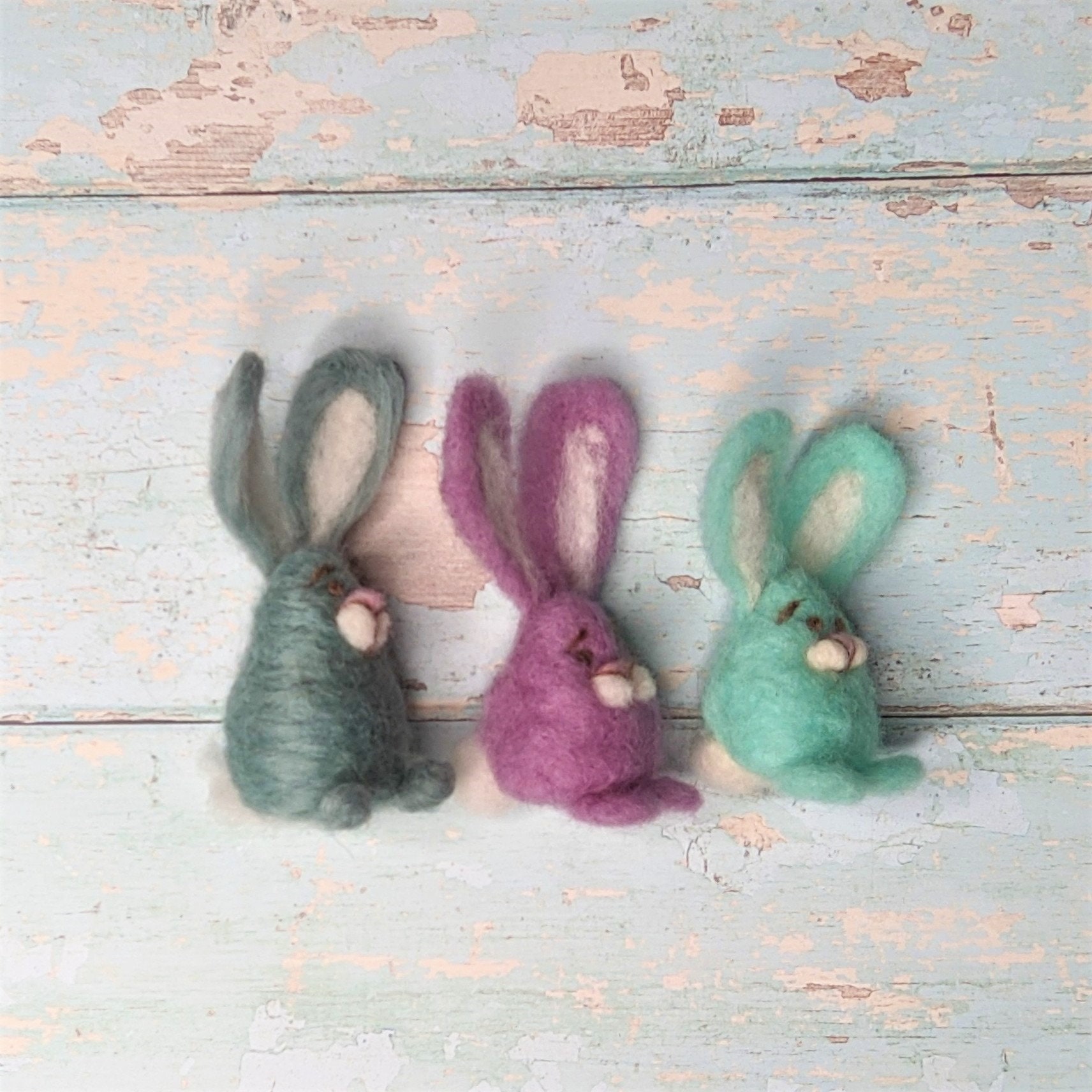 Easter Bunny Needle Felting Pattern Plus Video Tutorial for - Etsy UK