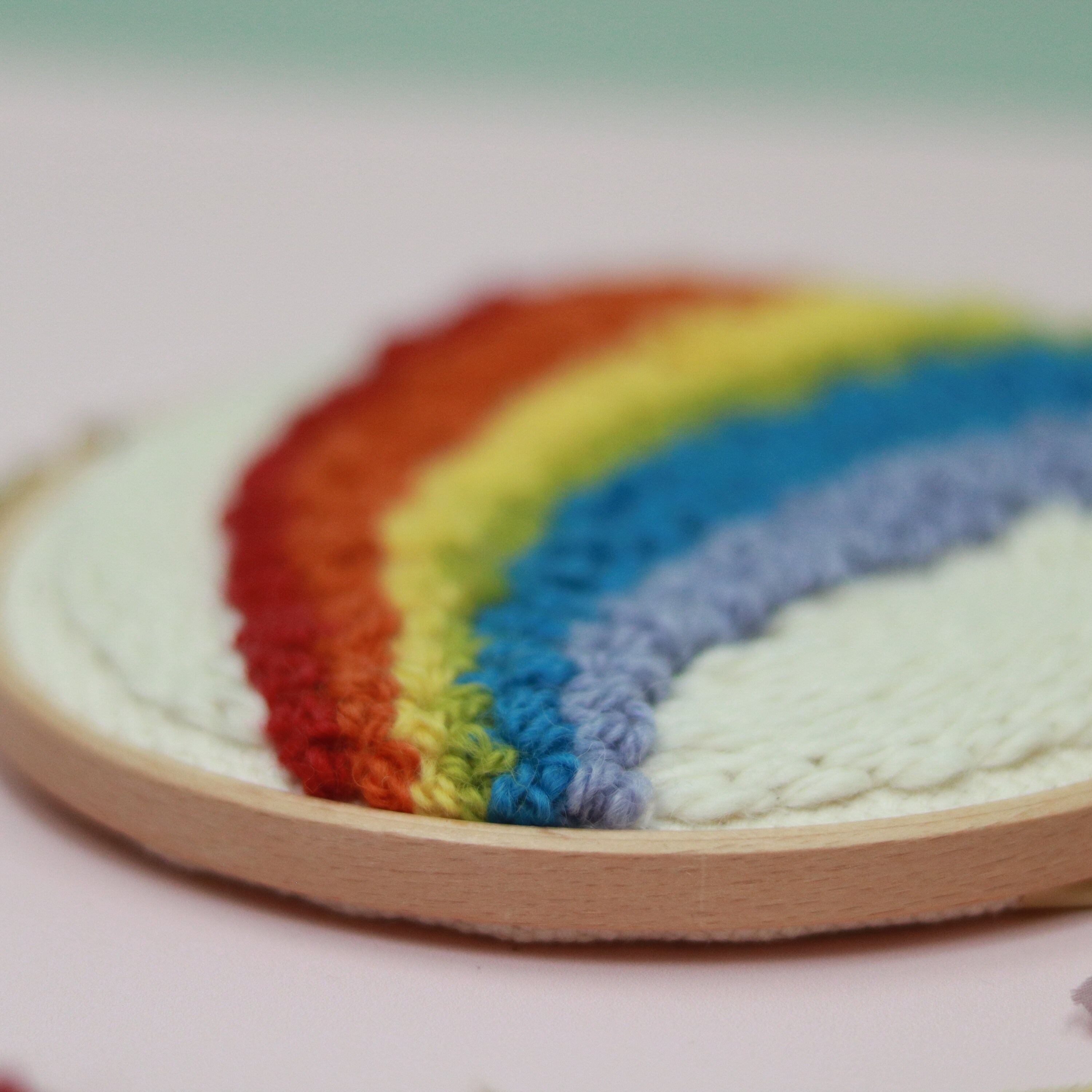 Rainbow Punch Needle Pattern for Beginners (PDF Download) - Etsy