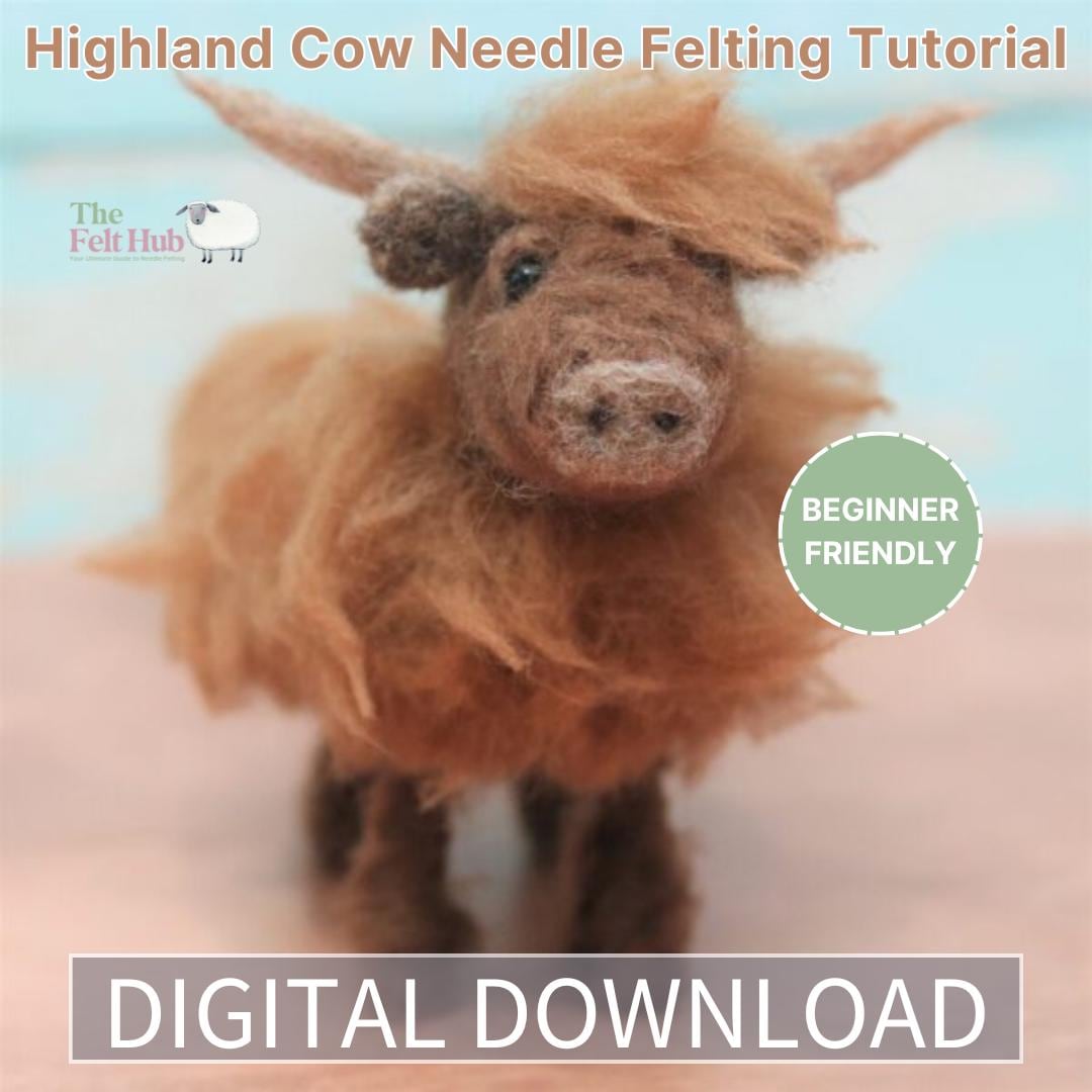Highland Cow Needle Felting Pattern - Etsy