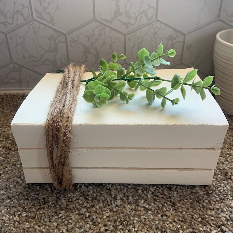 Stamped Book Stack - Etsy