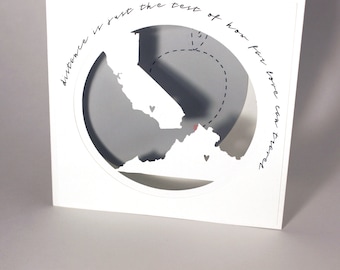 Long Distance Birthday Card - Etsy