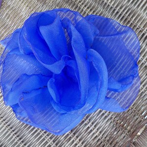 Electric Purple Organza GIANT Flower-flamenco Hair Clip-pin-rose-belly ...