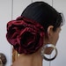 Tomato Red GIANT Flower Flamenco Hair Clip-pin Neon Orange Belly Dance ...