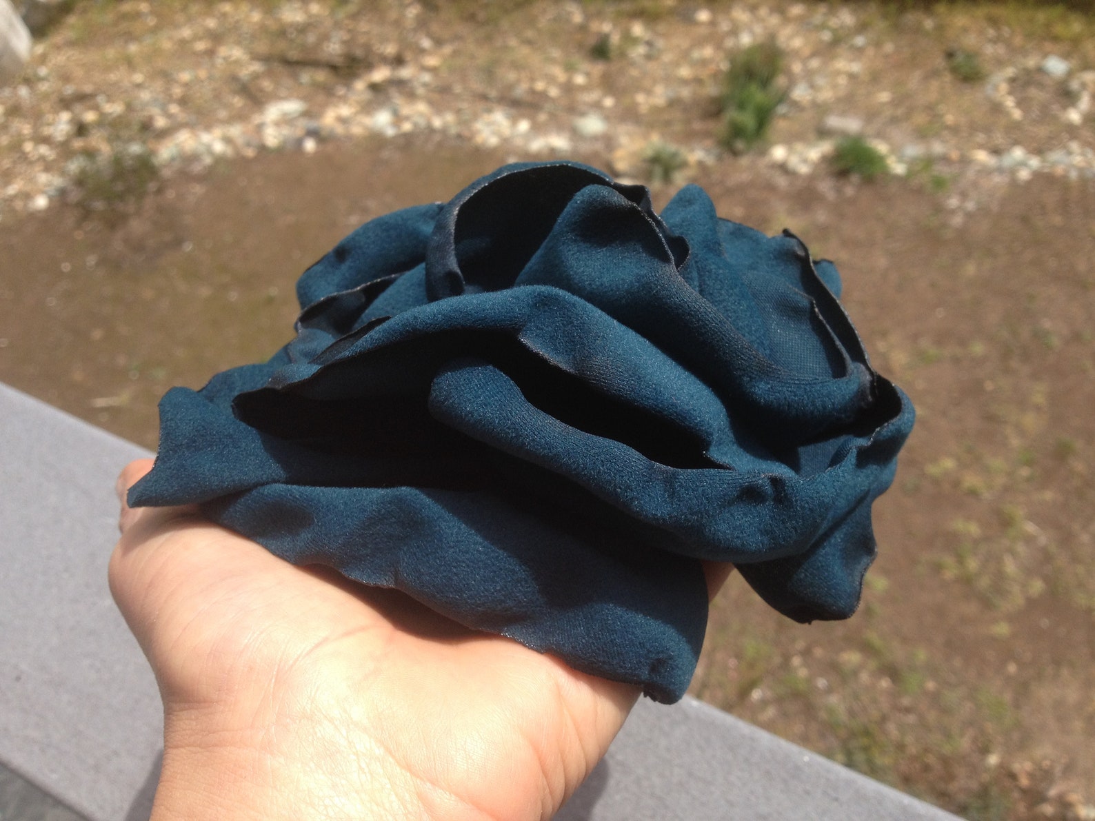 Dark Turquoise GIANT Flower Flamenco Hair Clip-pin Blue Green Belly ...