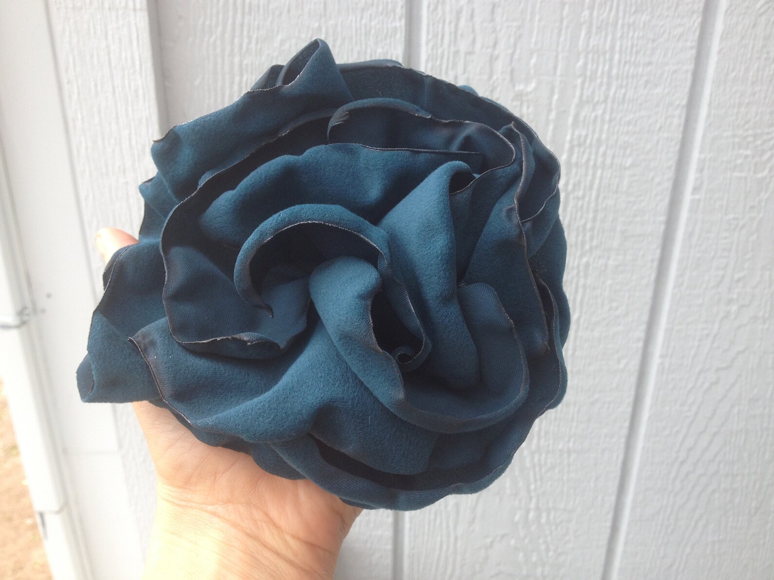 Dark Turquoise GIANT Flower Flamenco Hair Clip-pin Blue Green Belly ...