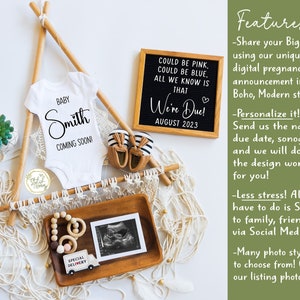 Digital Pregnancy Announcement, Personalized Pregnancy Reveal for ...