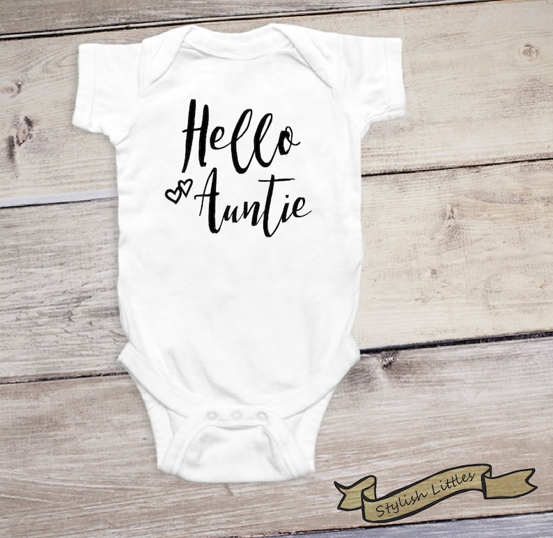 Hello Auntie Gift Box an Adorable Pregnancy Announcement and | Etsy