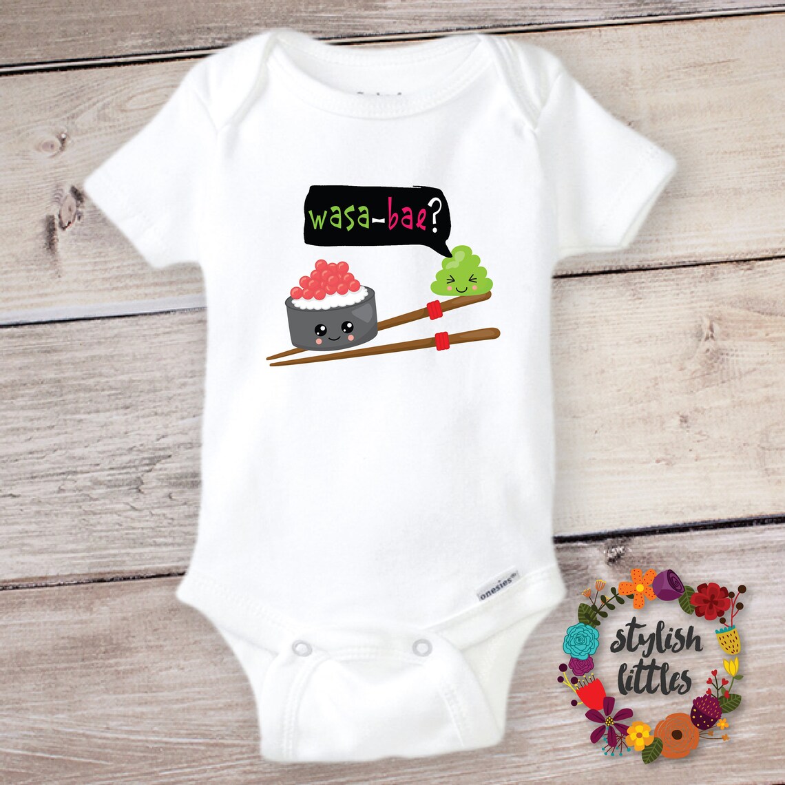 Funny Baby Onesies ® Wasa-bae Cute Baby Onesie Hipster Baby | Etsy