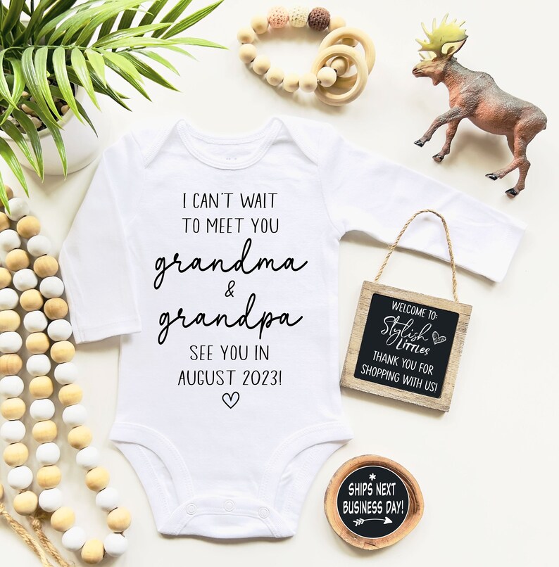 Personalized Pregnancy Announcement Baby Onesie® for Grandpa a ...