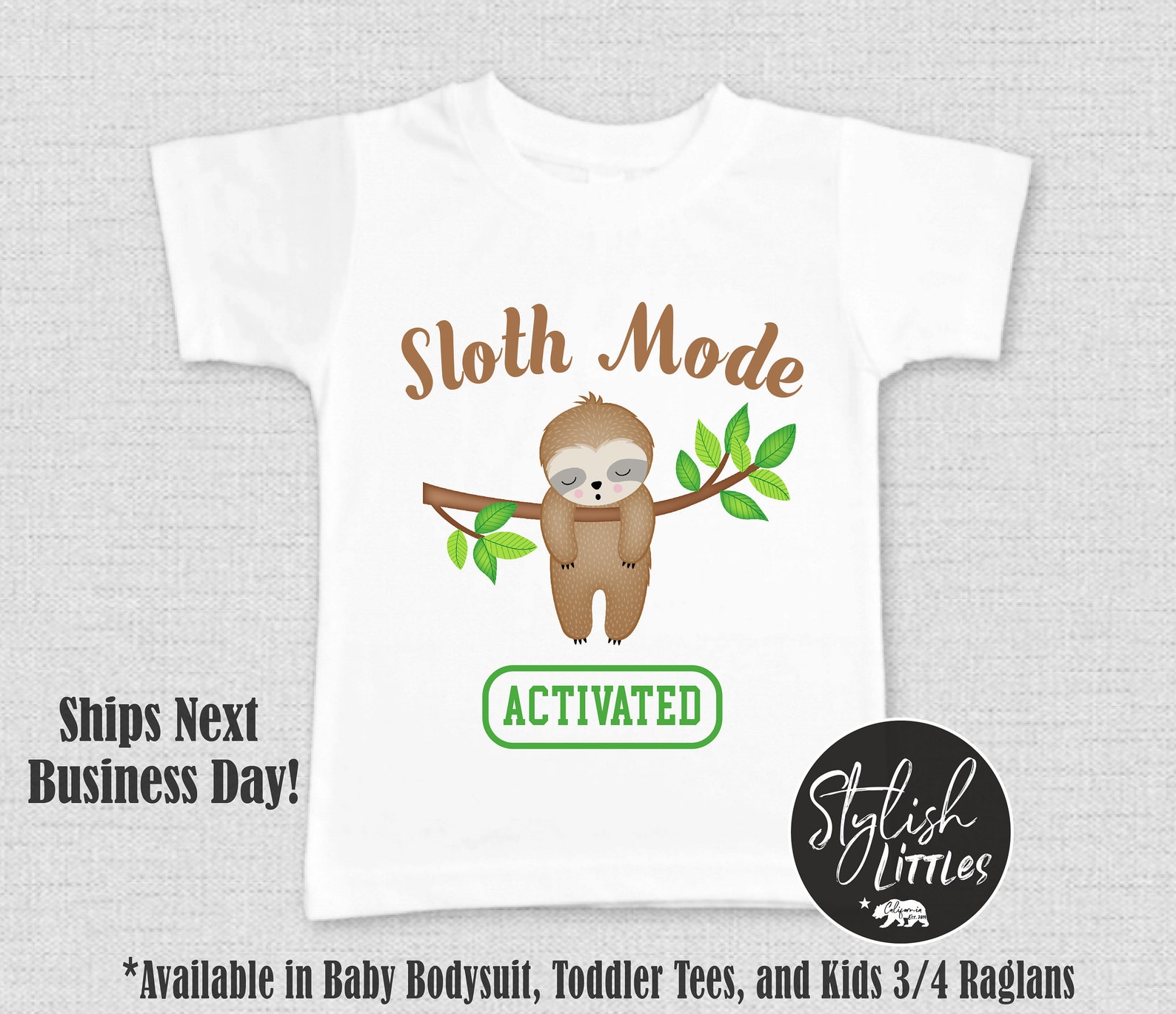 Sloth Animal Baby Onesies® Funny Newborn Baby Onesie® Baby | Etsy