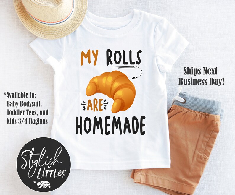Homemade Rolls Funny Baby Food Onesies® Chubby Baby Bodysuit - Etsy