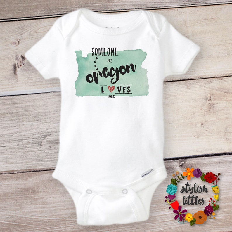 Someone in OREGON Loves Me Cute Funny Baby Onesie ® and Kids - Etsy