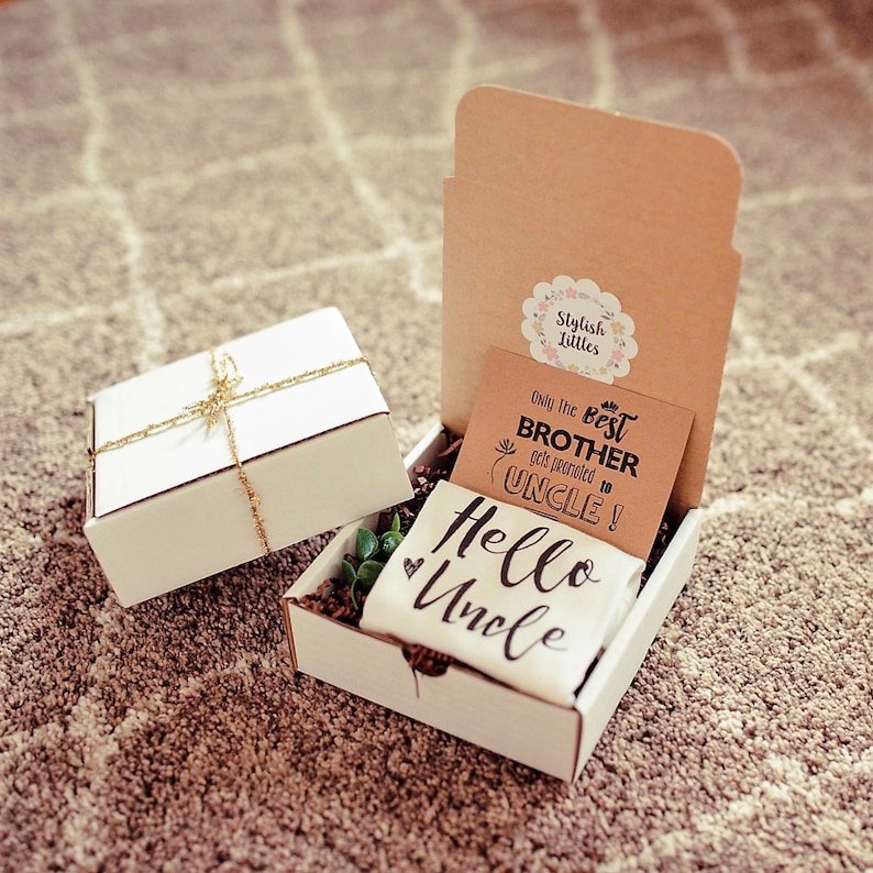 Baby Pregnancy Announcement Onesie ® Hello Uncle Baby Reveal - Etsy