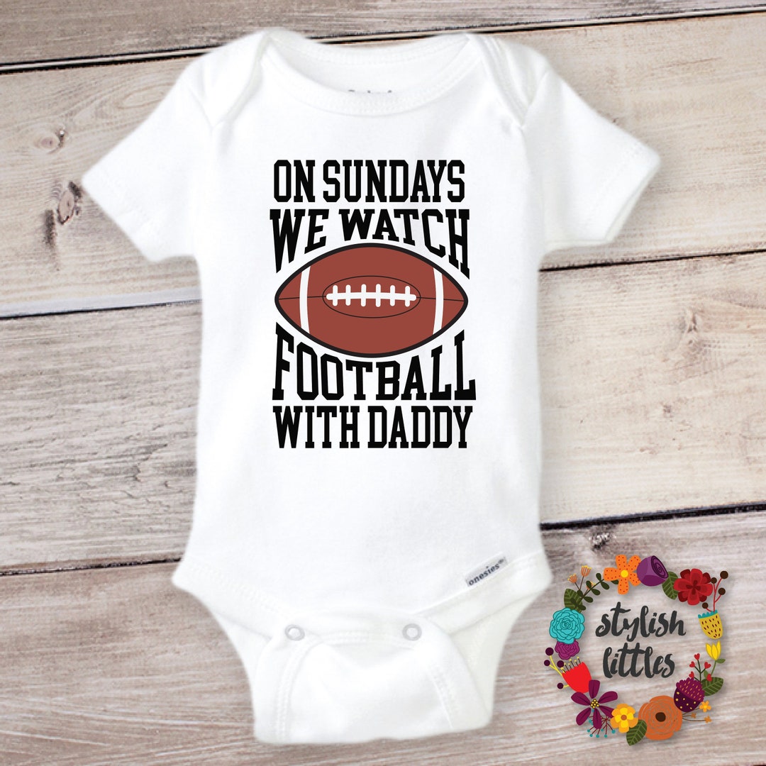 Sunday Football Baby Onesie ® Kids Shirt, Funny Baby Onesies, Gift for ...