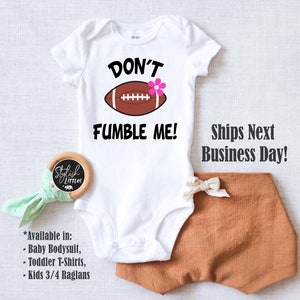 Don't Fumble Me Football Funny Baby Onesies® a Sporty Hipster Baby Boy ...